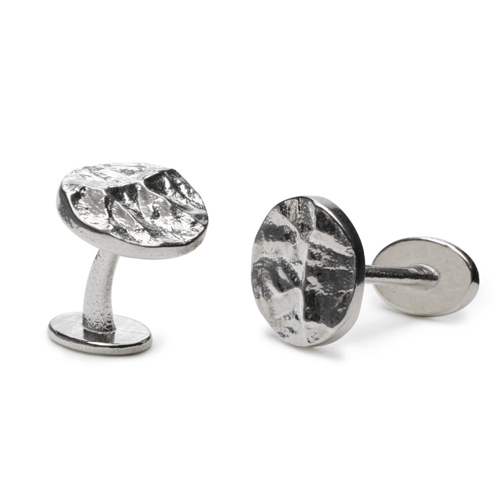 Mountain Cuff Links - Sterling Silver - Courtney Reckord